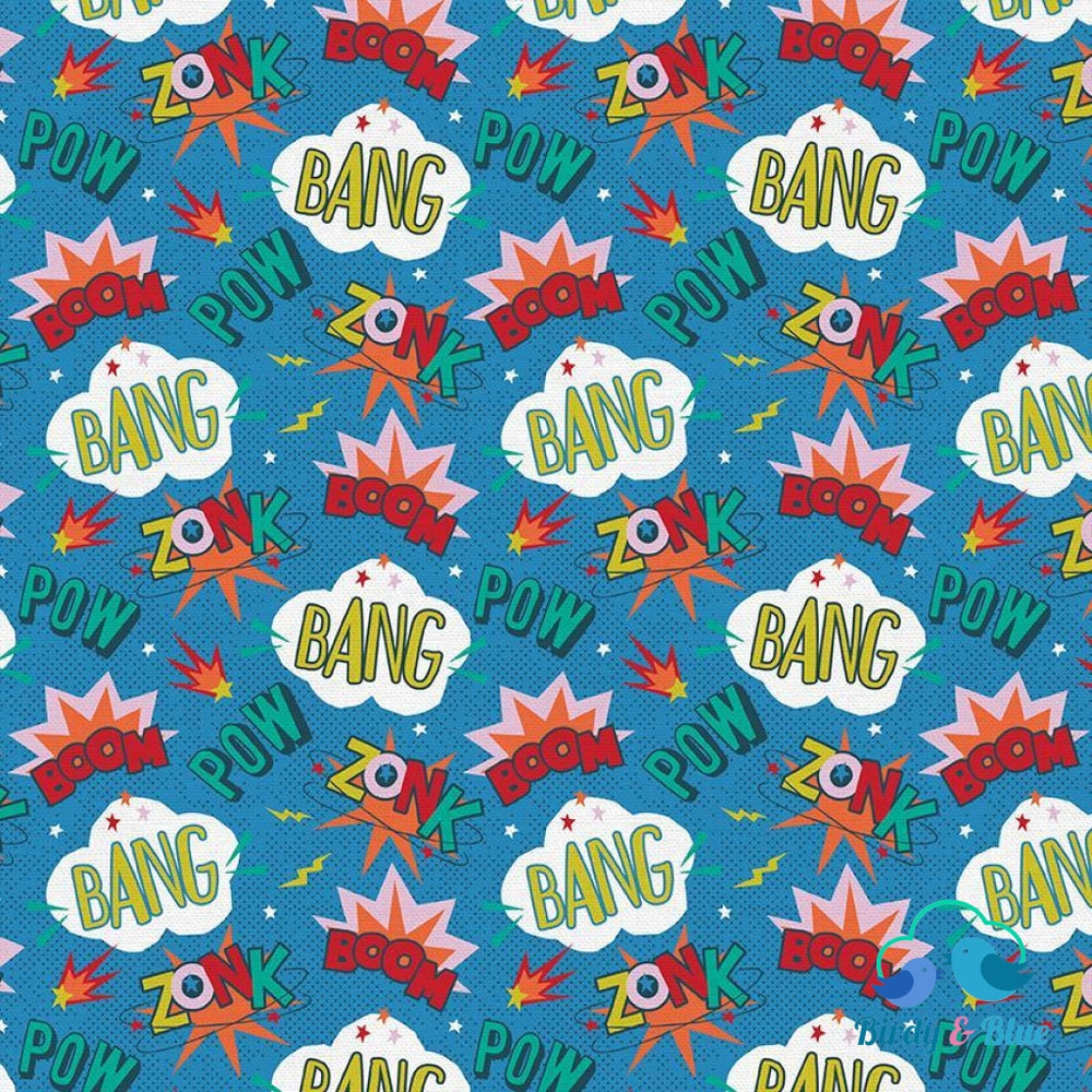 Pow! Comic Blue ('Super Dino' collection) - Birdy and Blue